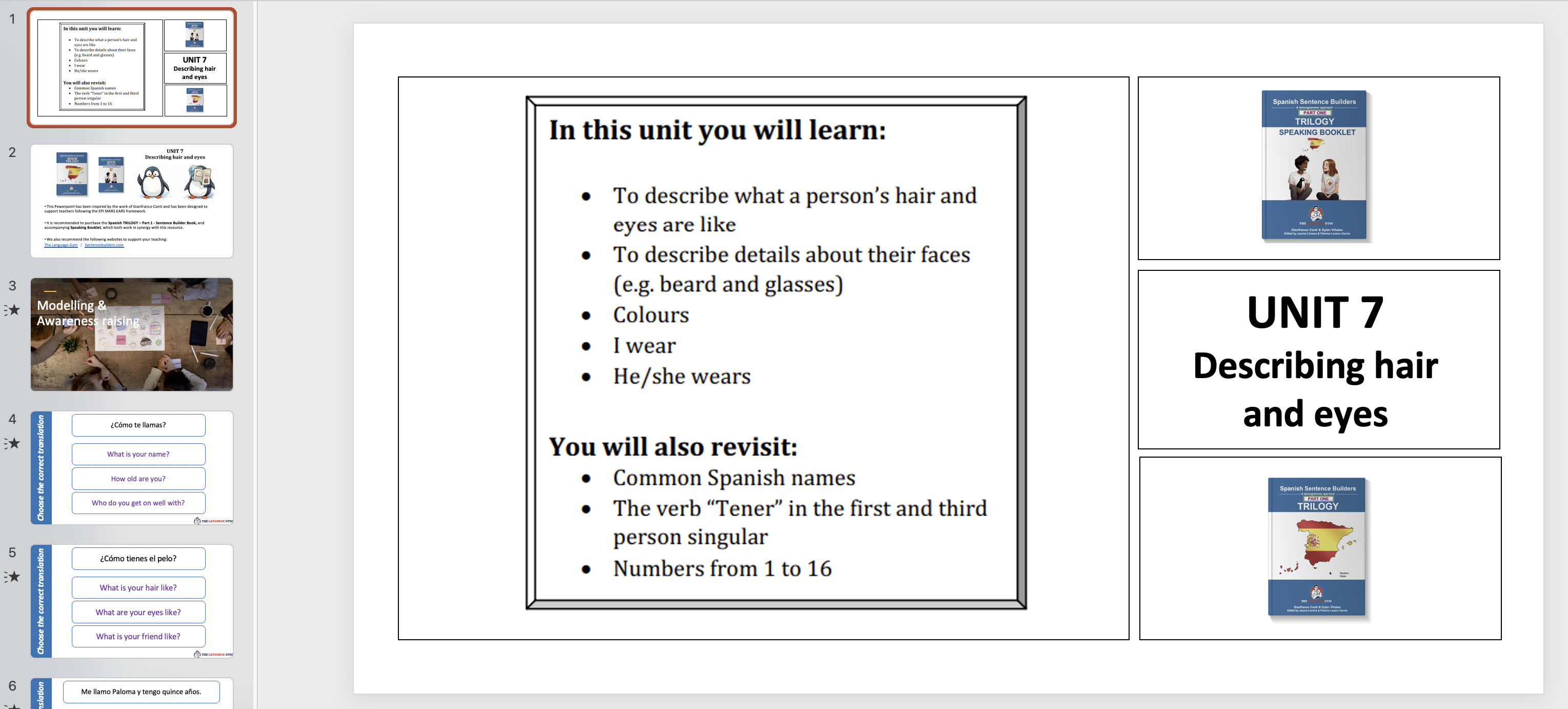 Language Gym - Materials