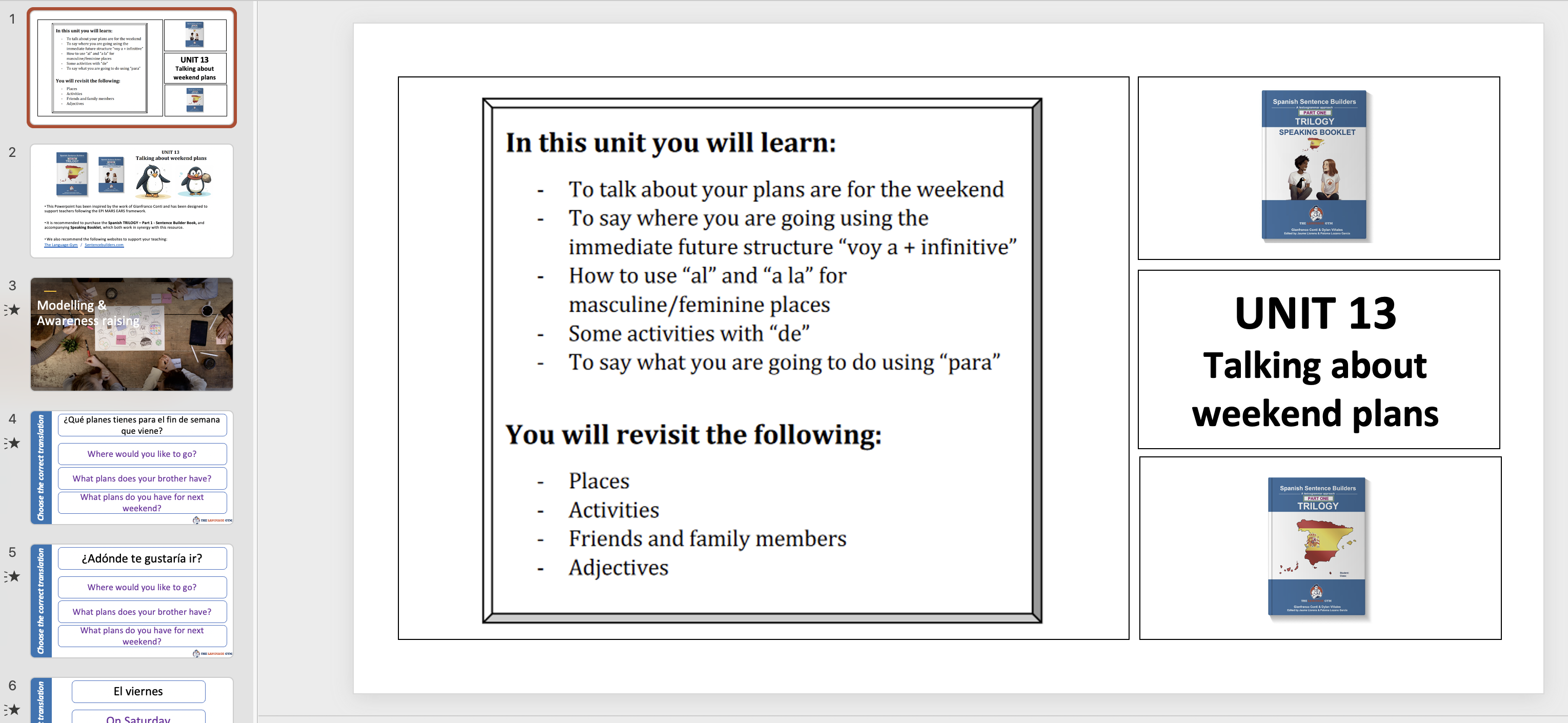 Language Gym - Materials