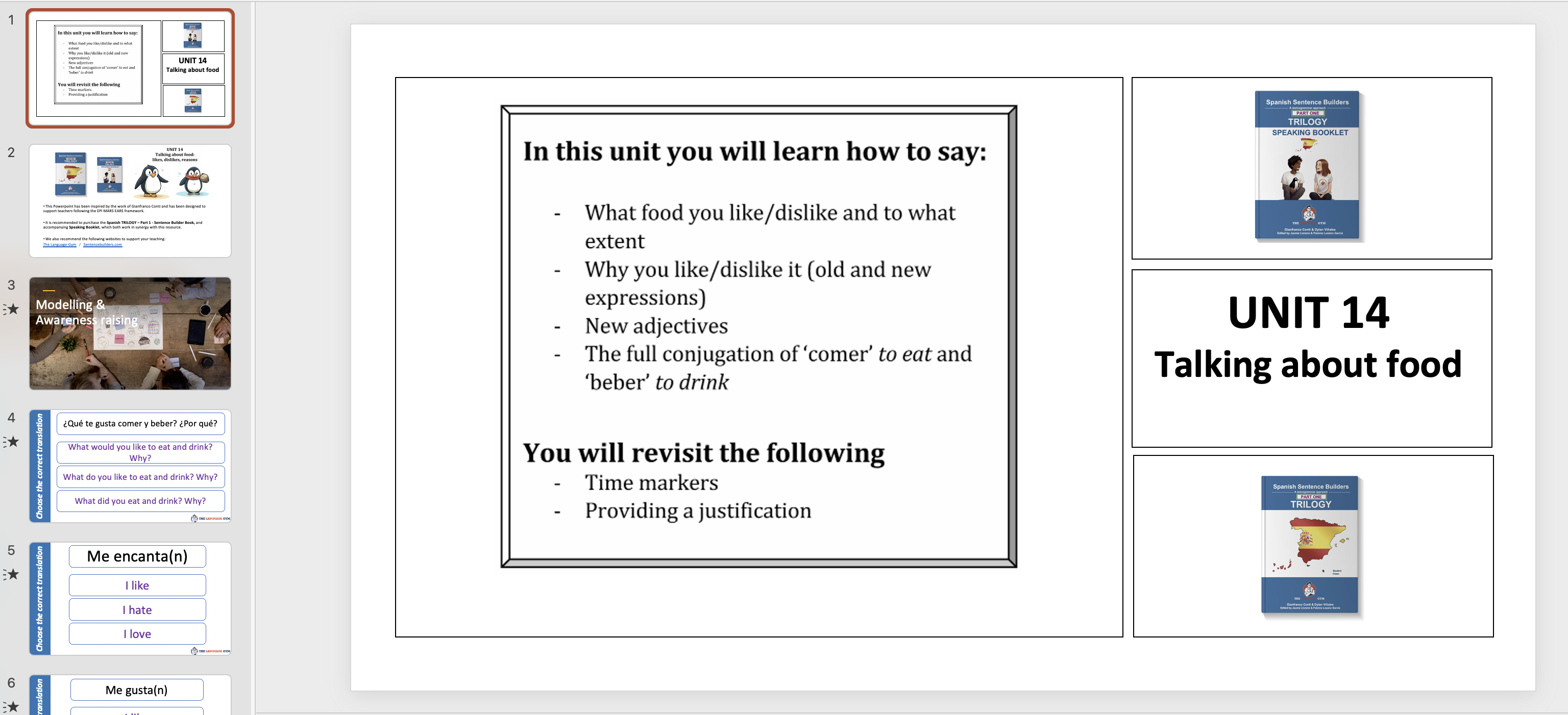 Language Gym - Materials